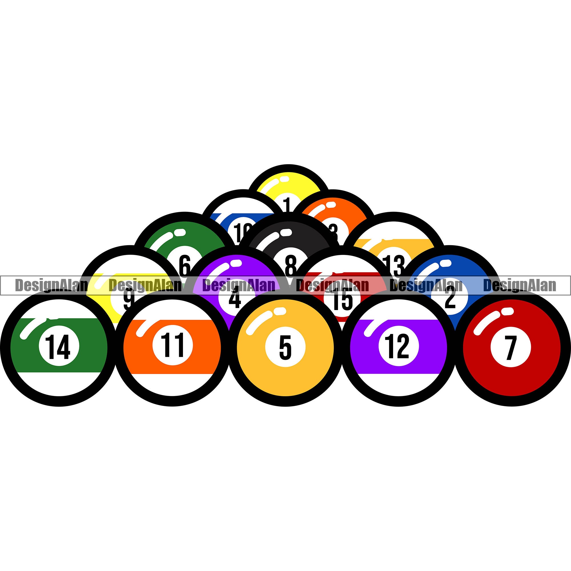 Billiards Pool Ball Rack Setup Start Sports Team Bar Play Game Contest ...