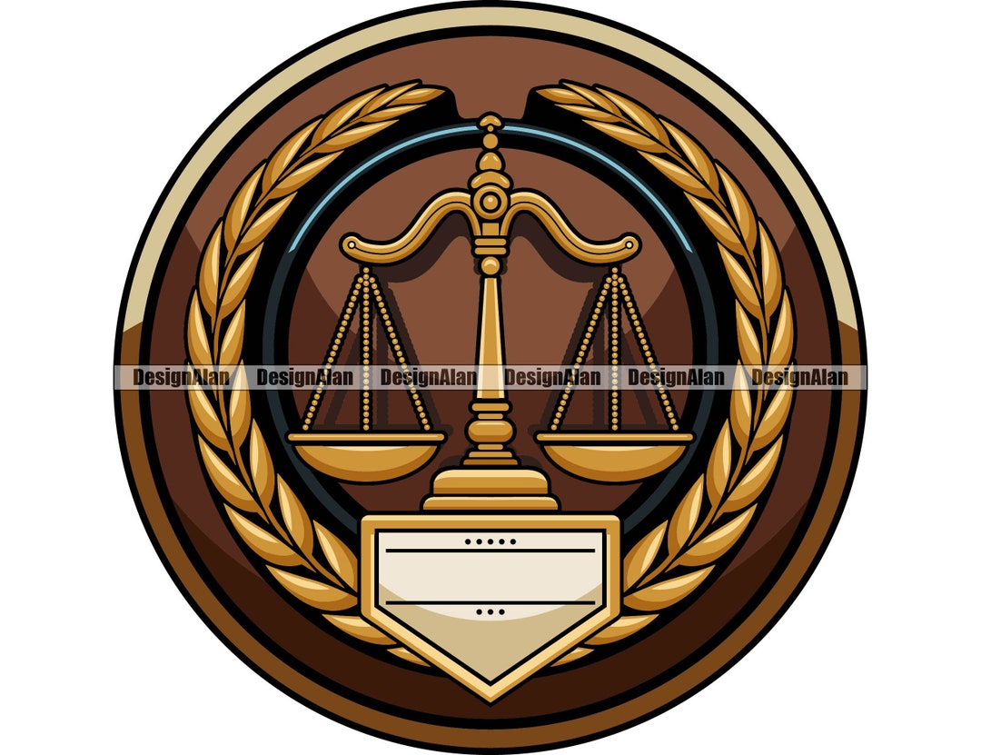 Lawyer Emblem Law Scales of Justice Legal Office Attorney Business ...