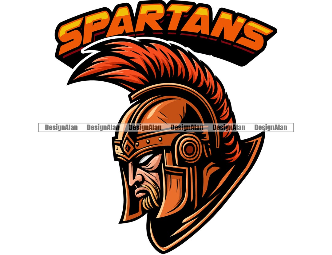 Spartan Mascot School Sports Team Mean Military War Soldier Ancient ...