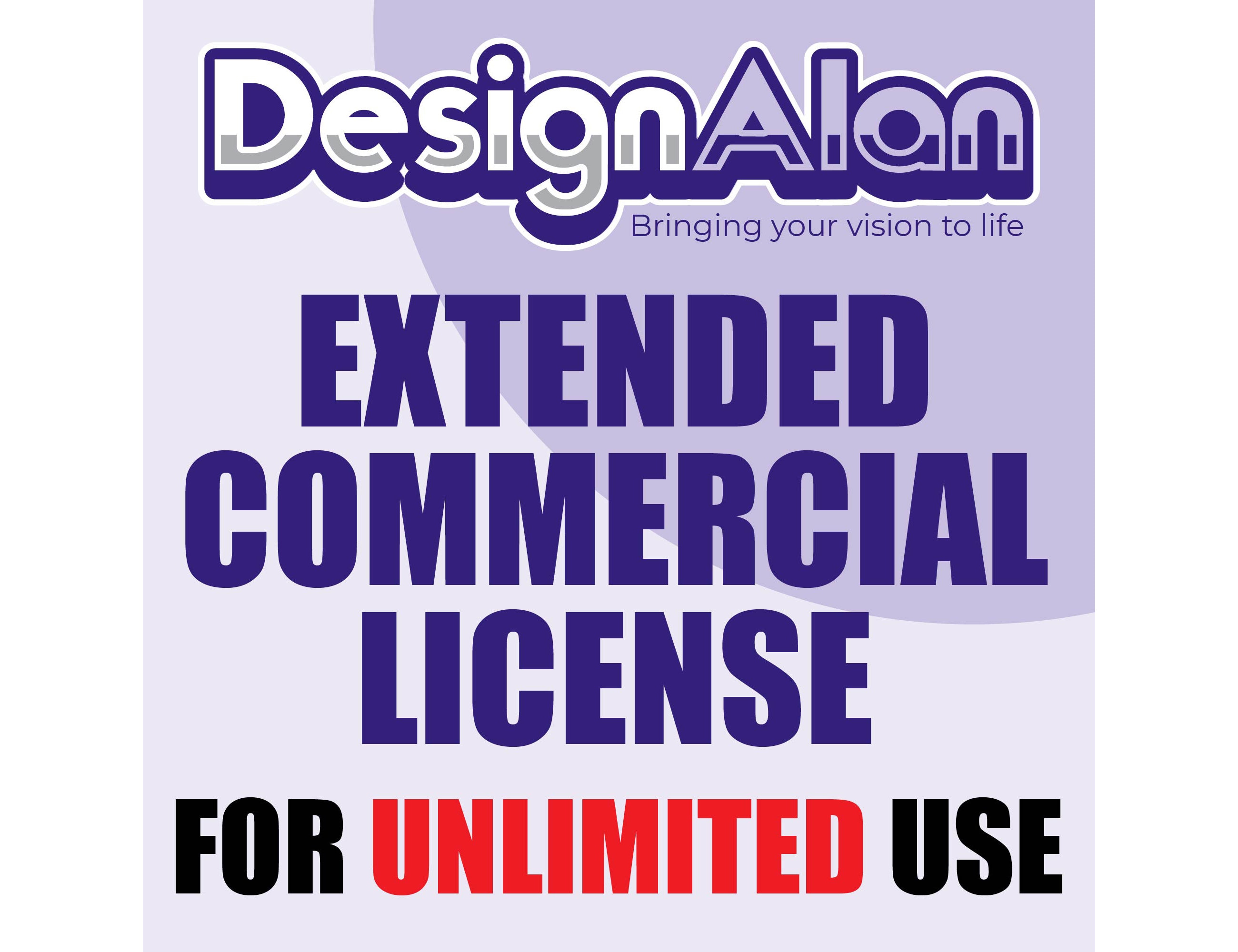 EXTENDED COMMERCIAL LICENSE for One Digital Product Design for One ...