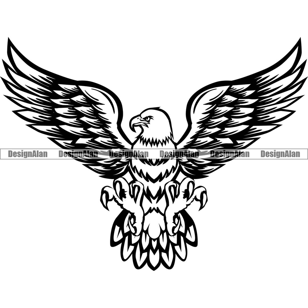 American Bald Eagle School Mascot Sports Team Fantasy Animal Bird ...