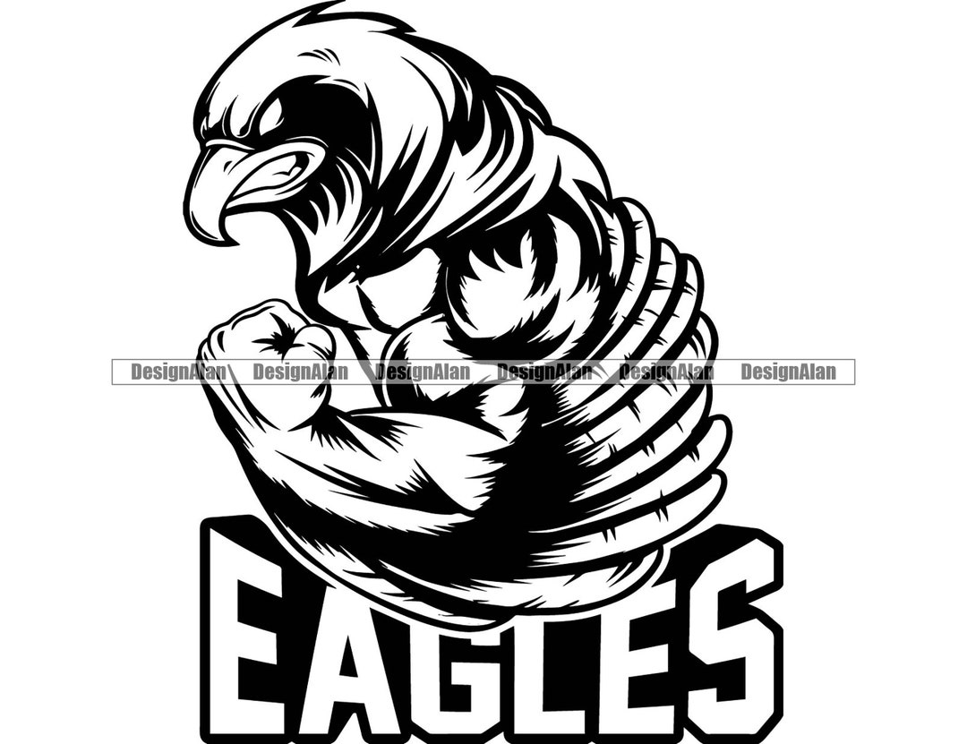 American Bald Eagle School Mascot Sports Team League Fantasy Angry ...