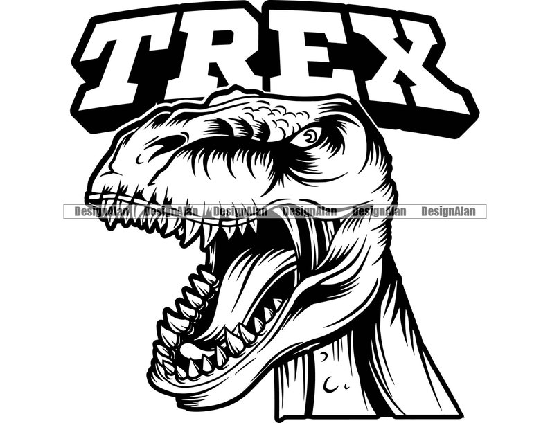 Tyrannosaurus Rex T-rex Mascot Dinosaur Dino Prehistoric - Etsy