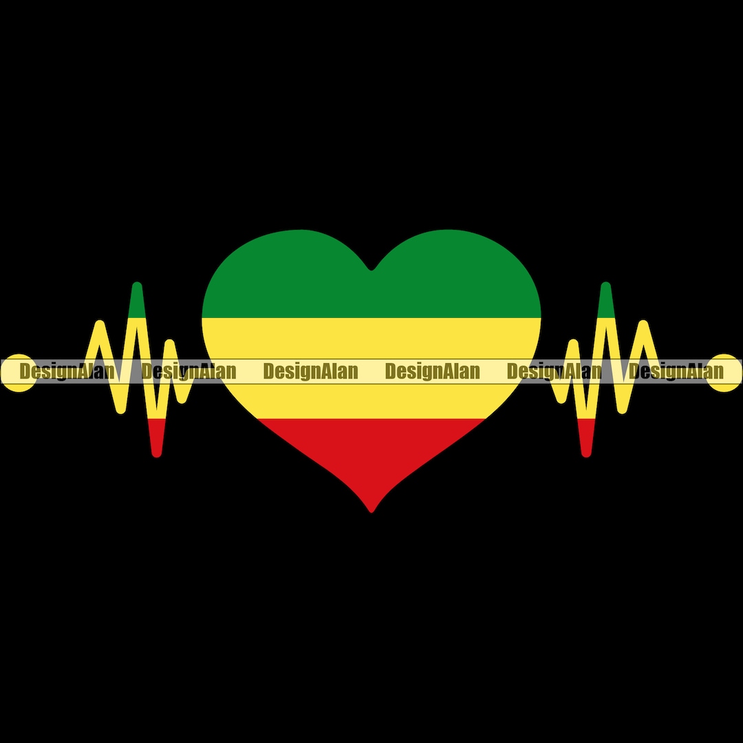 Reggae Rasta Jamaica Jamaican Rastafarian Rastafari Heartbeat Heart ...