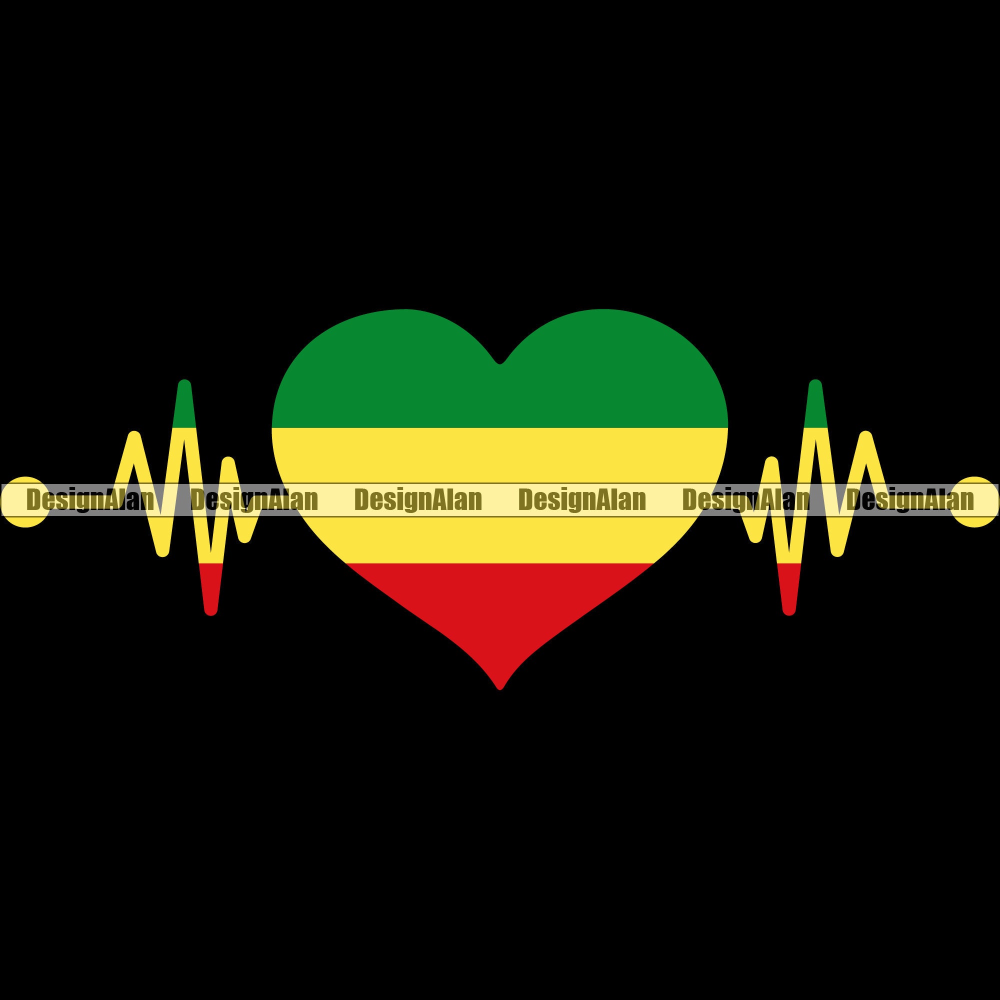 Reggae Rasta Jamaica Jamaican Rastafarian Rastafari Heartbeat Heart ...