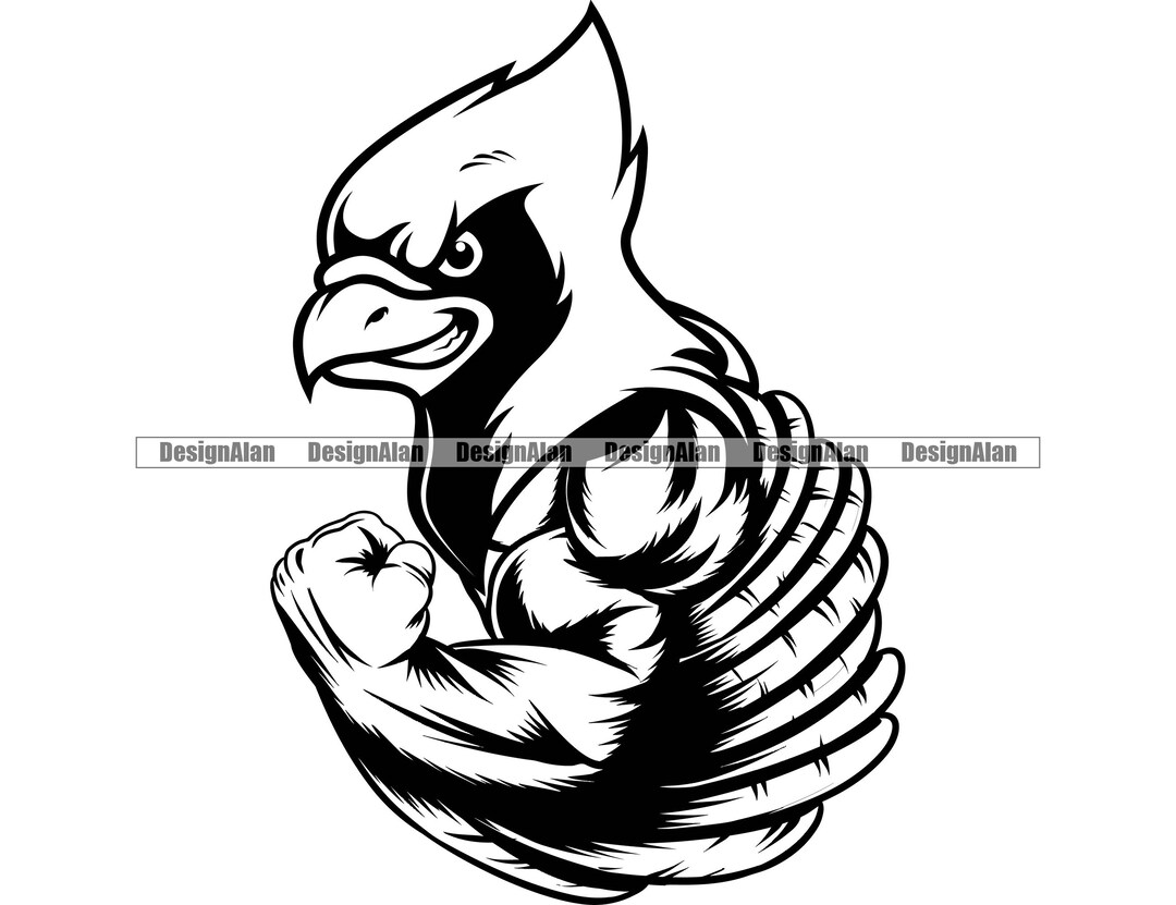 Bluejay Blue Jay Bird School Mascot Sport Team Cartoon Character Angry ...