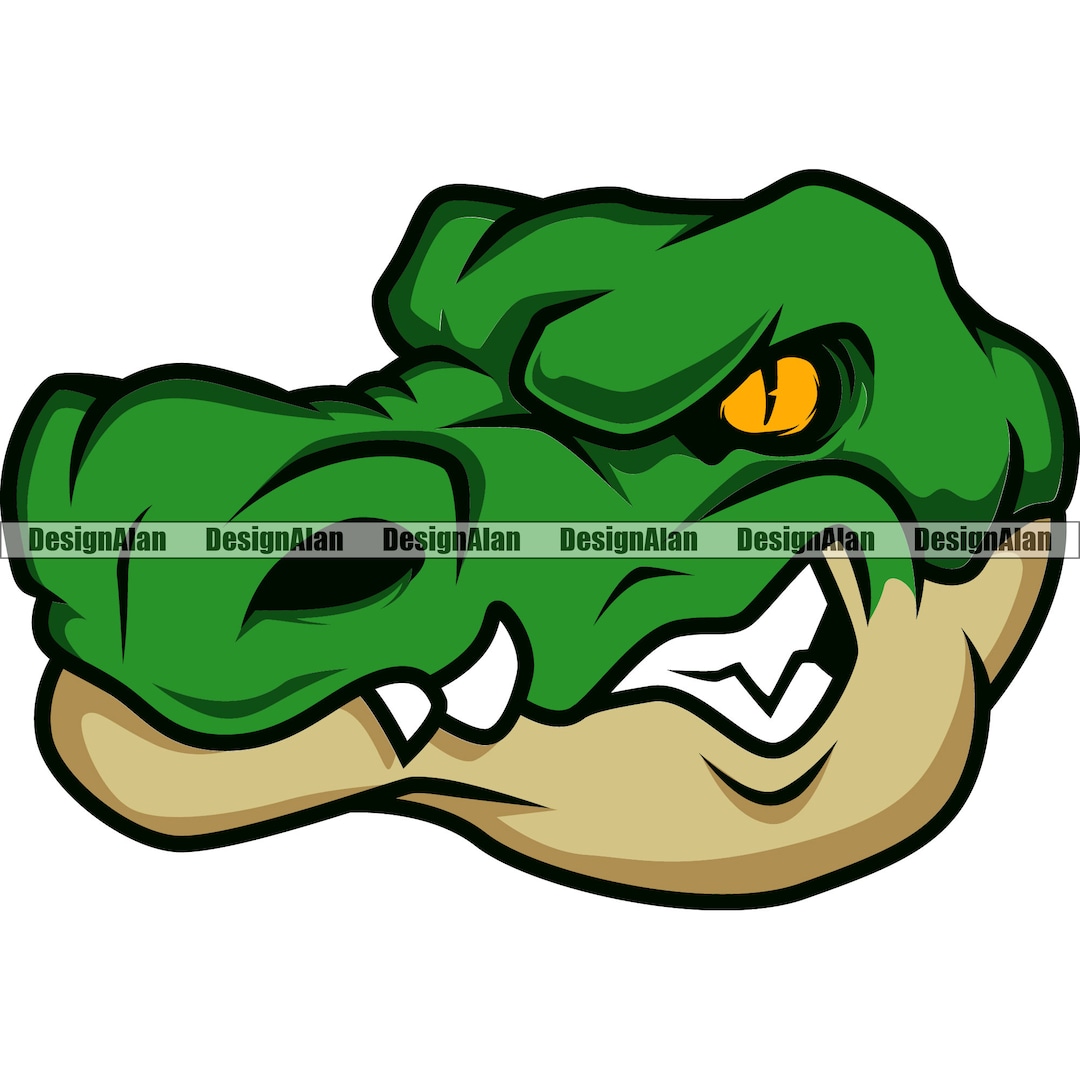 Alligator Gator Mascot School Sports Team Mean Animal Teeth Cartoon ...
