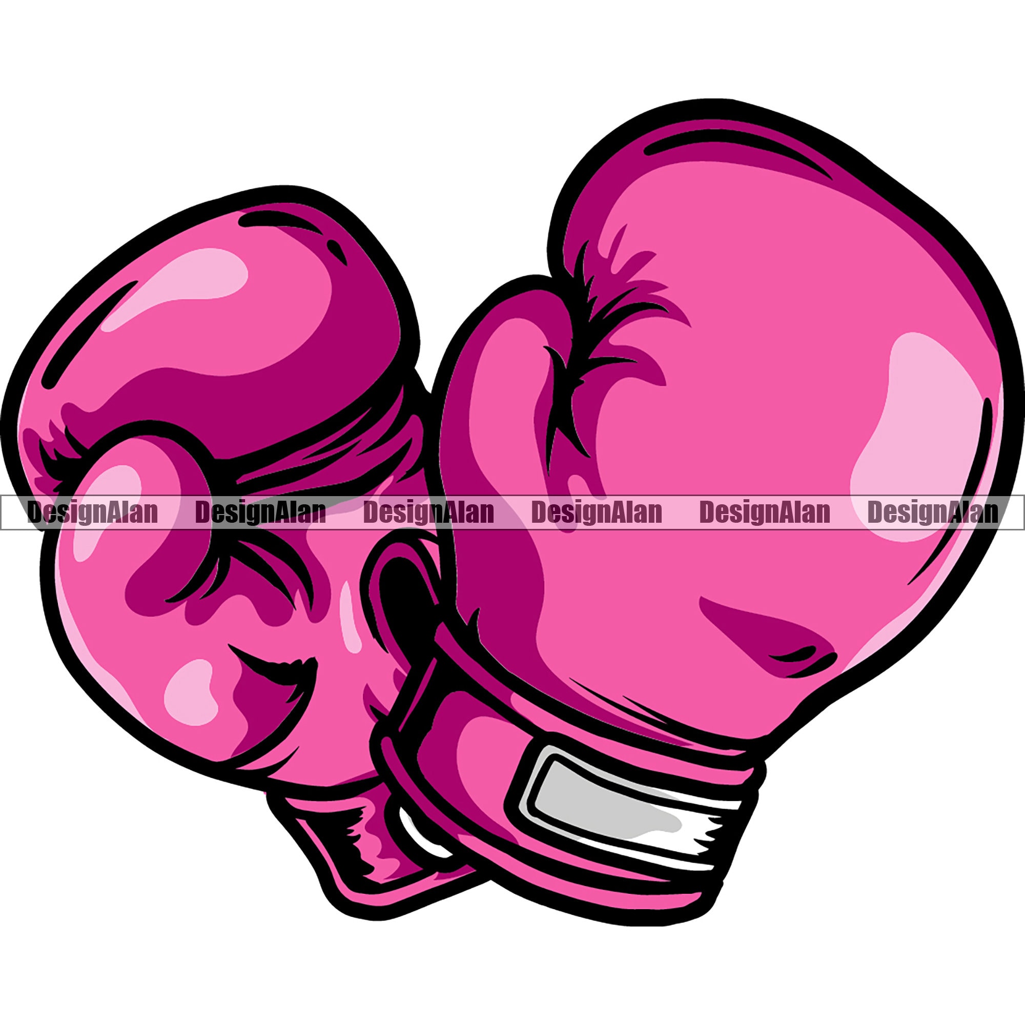 Pink Boxing Glove Female Fighter Woman Boxing Fight Box Fighting MMA ...