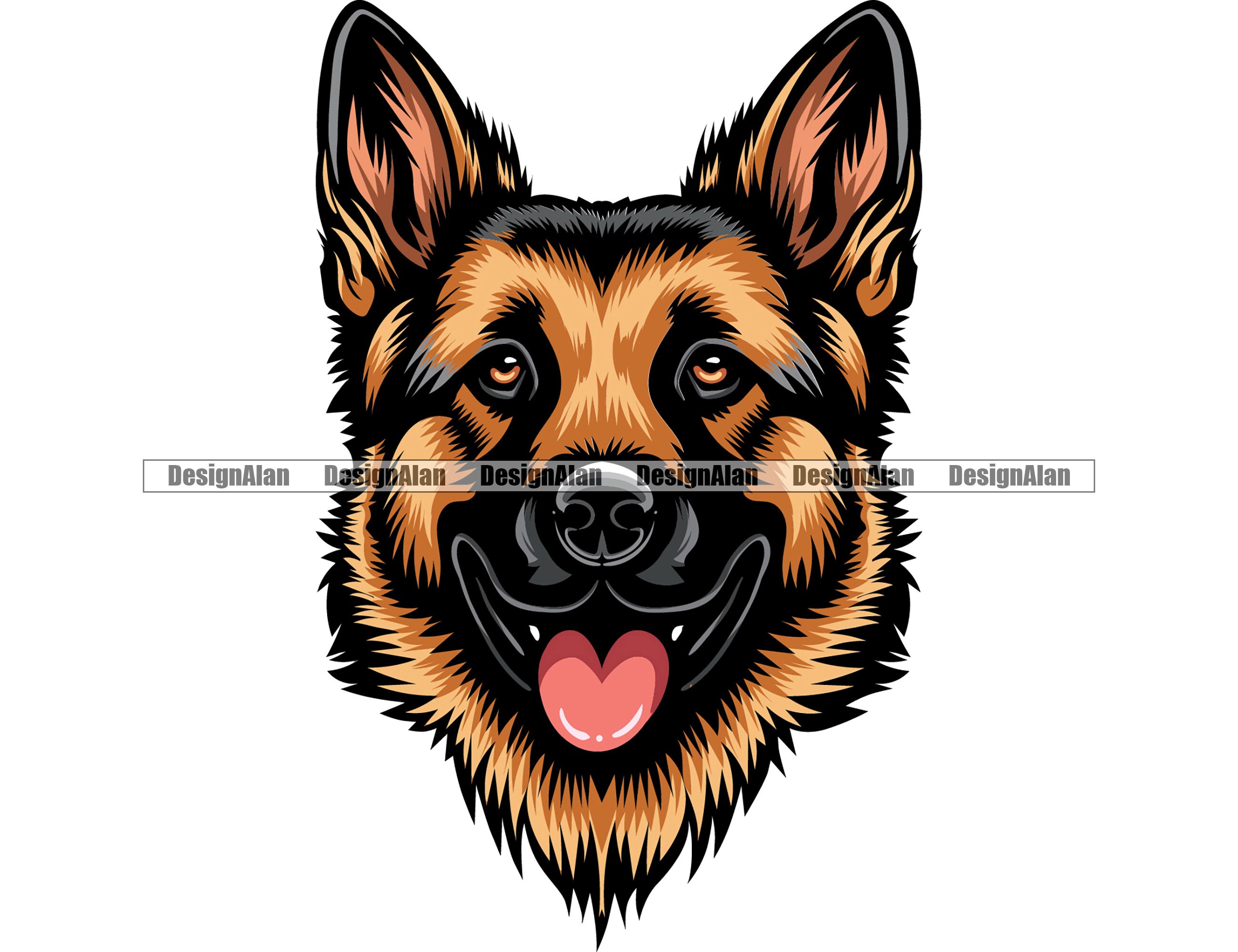 German Shepherd Dog Smiling Puppy Face Pet Breed Belgian Malinois ...