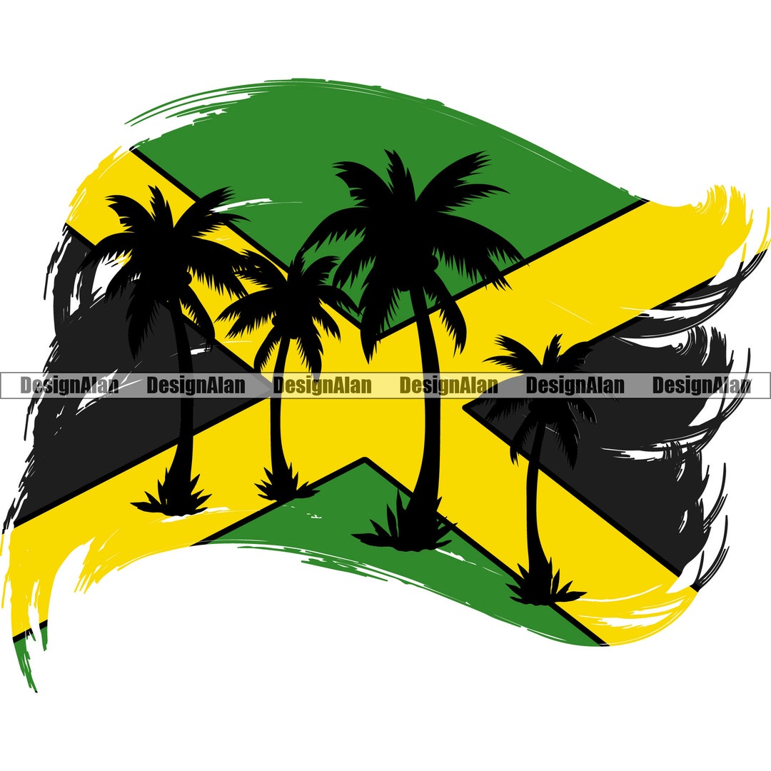 Jamaica Jamaican Reggae Rasta Rastafarian Rastafari Distressed Flag ...