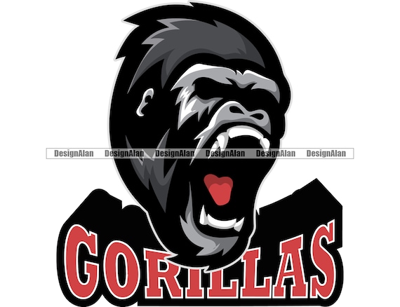 Logotipo De Gorila Enojado