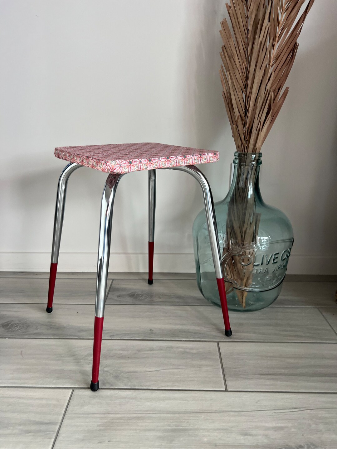 Vintage Metal Stool - Etsy