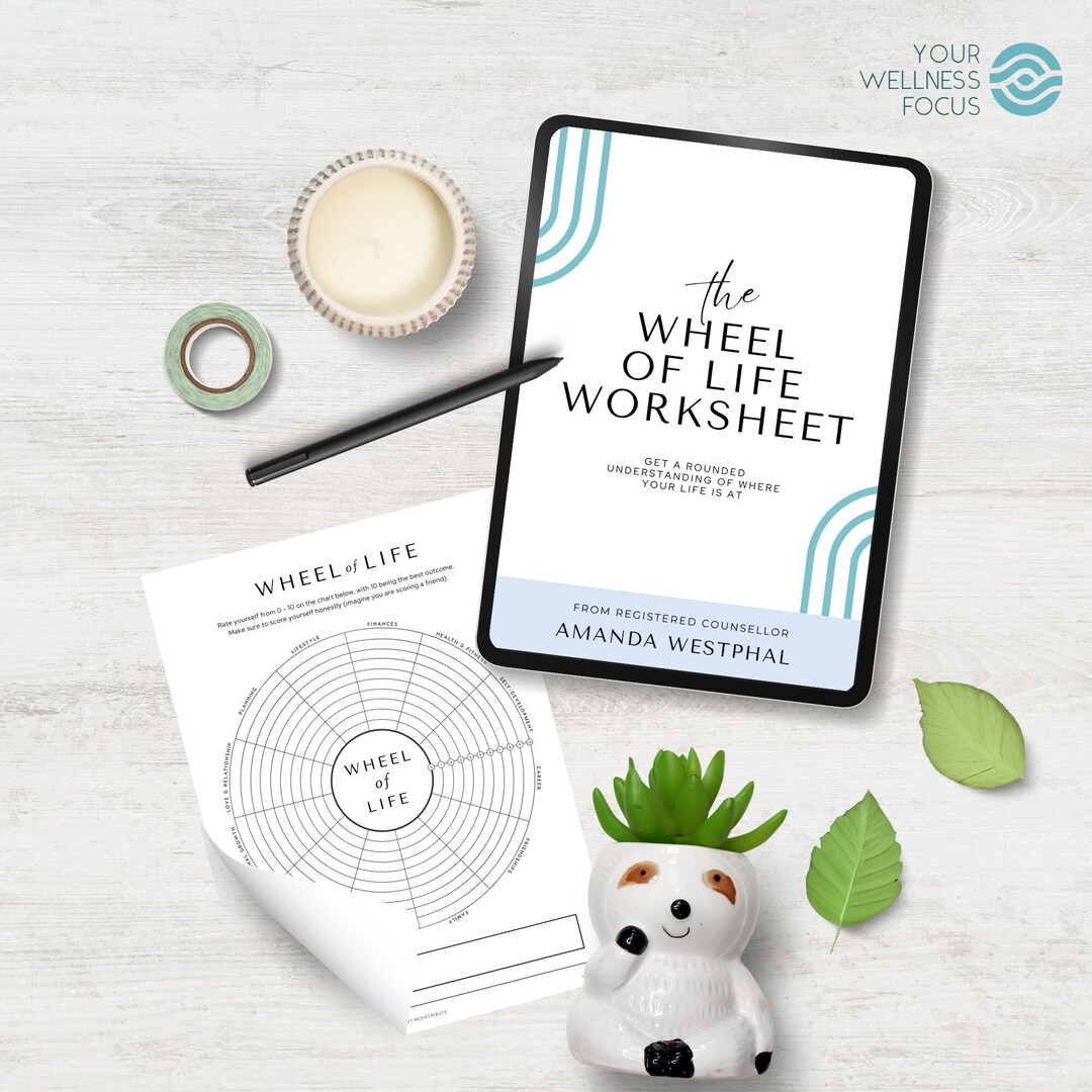 The Wheel of Life Worksheet Assess Your Life and Create a Plan for ...