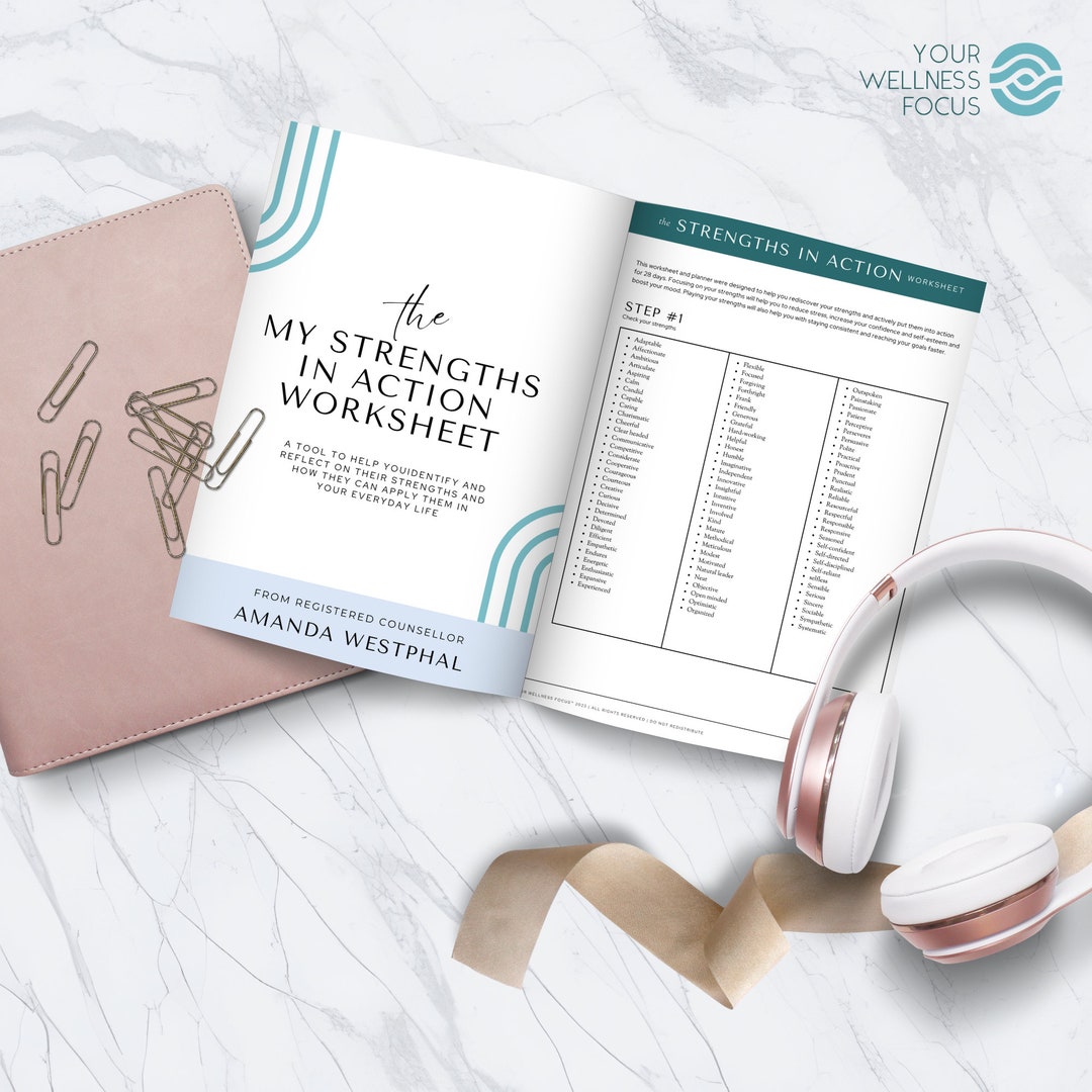 The My Strengths in Action Worksheet Unleash Your Potential and Achieve ...