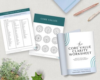 Core Value Clarity Worksheet - Etsy