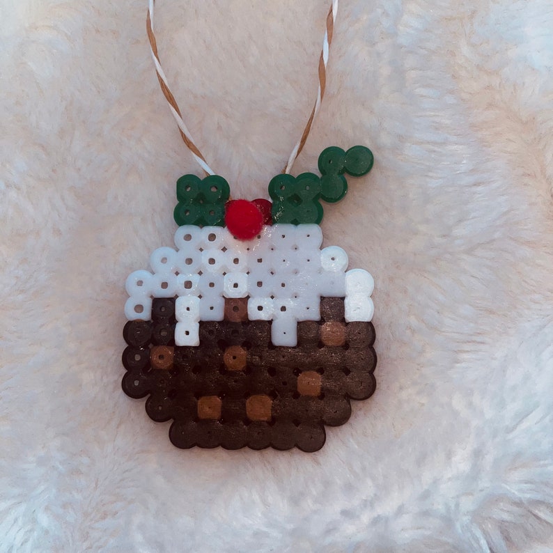 Hama Bead Christmas Pudding Tree Decoration - Etsy UK