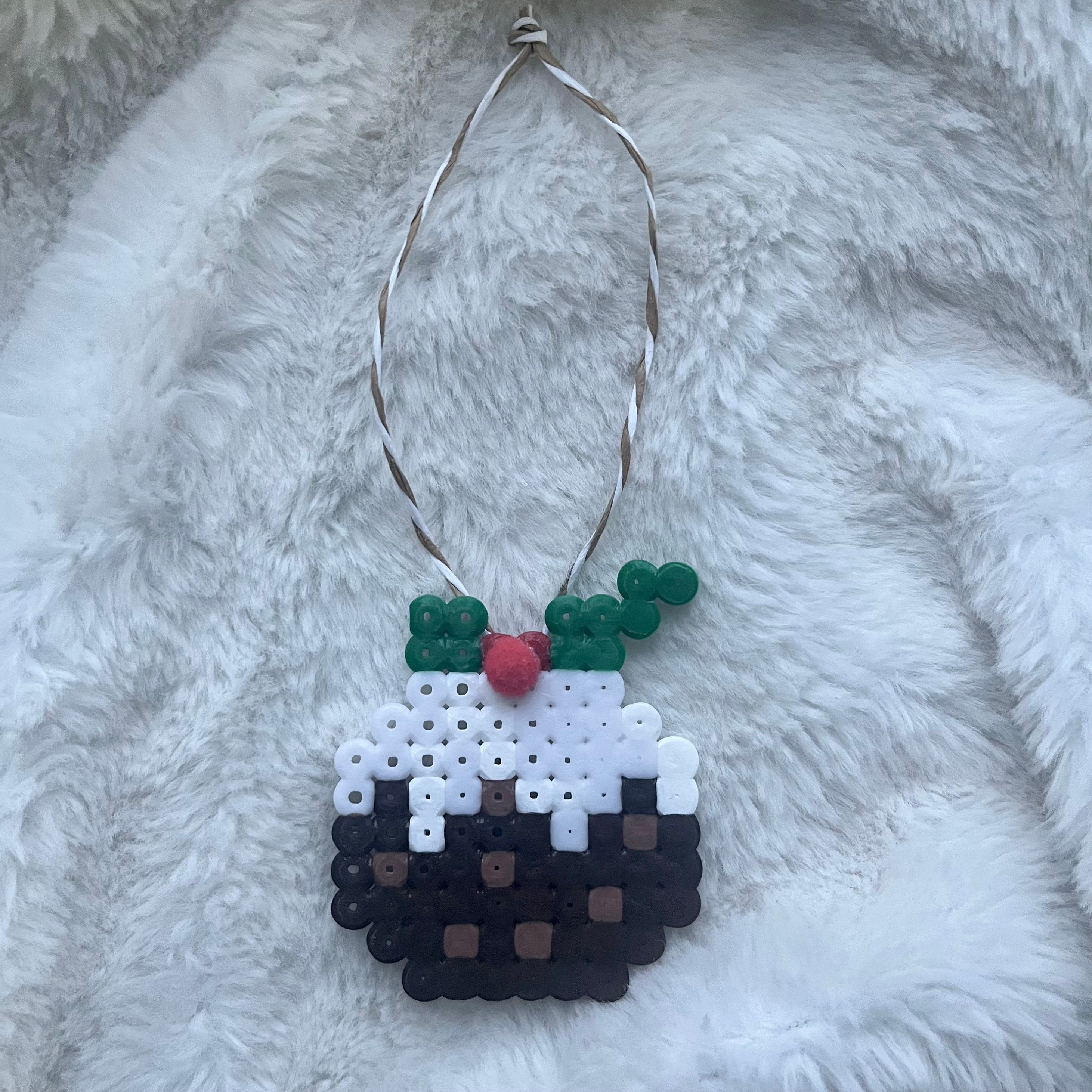 Hama Bead Christmas Pudding Tree Decoration - Etsy UK