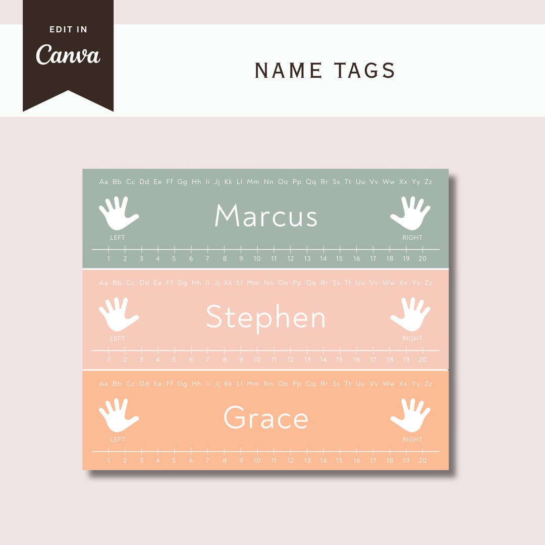 Student Desk Name Labels, Editable Classroom Name Tags, Student Name ...