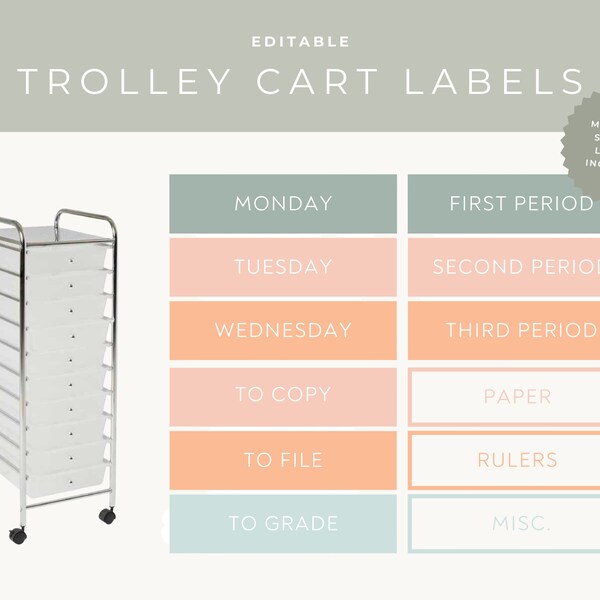 Teacher Rolling Cart - Etsy