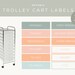 Teacher Rolling Trolley Cart Labels, Drawer Filing, Elementary ...