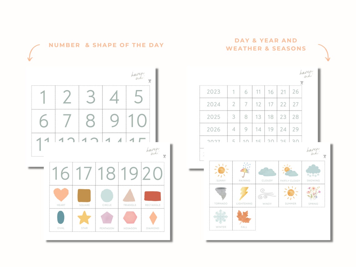 Daily Morning Board, Circle Time, Calendar, Printable, Homeschool ...