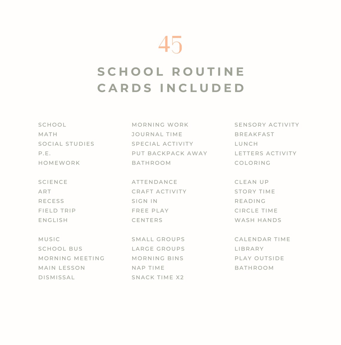 Editable Daily Routine, School & Chore Cards, Kindergarten Schedule ...