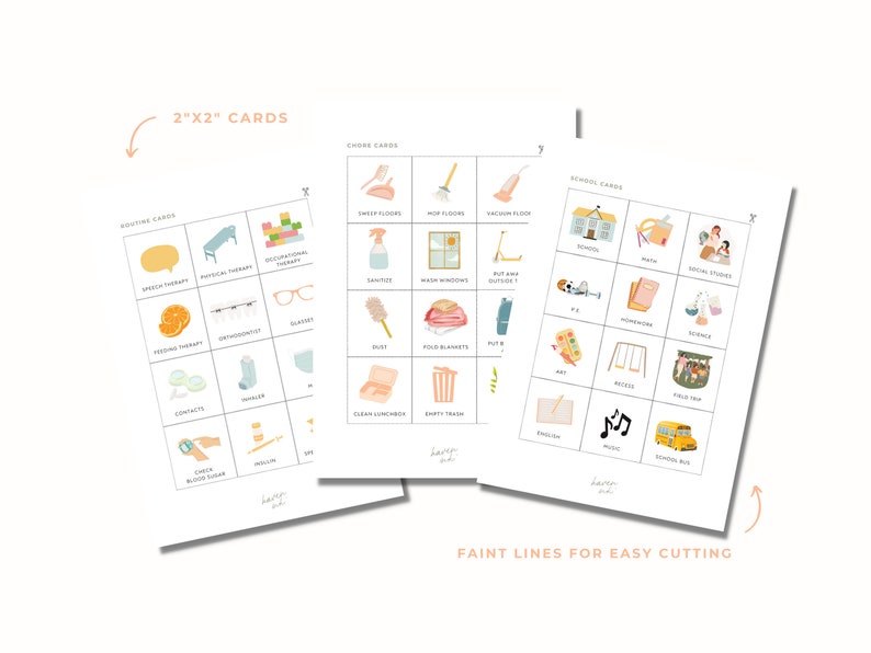 Editable Daily Routine, School & Chore Cards, Kindergarten Schedule ...