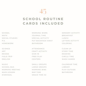 Editable School Routine Cards & Chart, School Schedule, School Routine ...