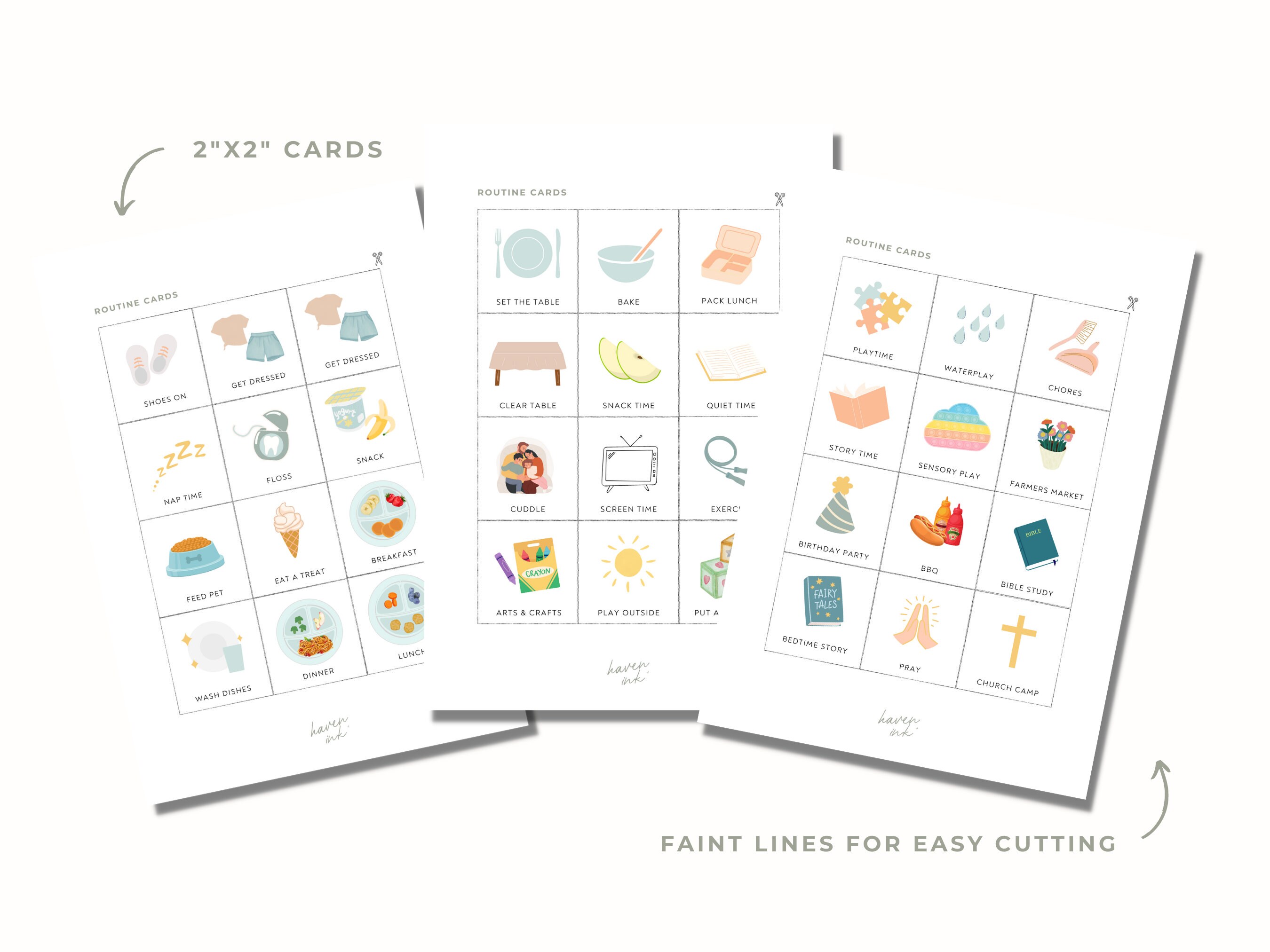 Editable Daily Routine Cards & Chart, Toddler Daily Schedule, Chore ...