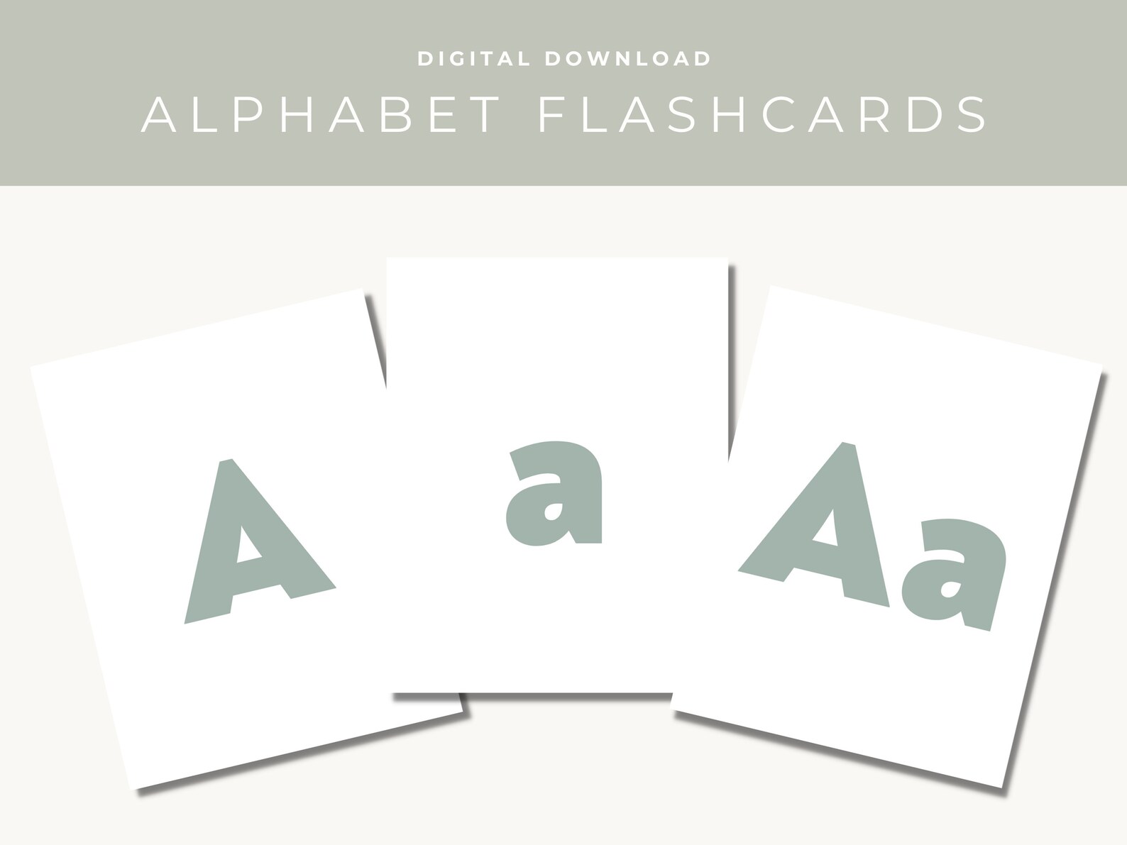 ABC Flash Cards, Educational Cards, A-Z Cards, Alphabet Flashcards ...
