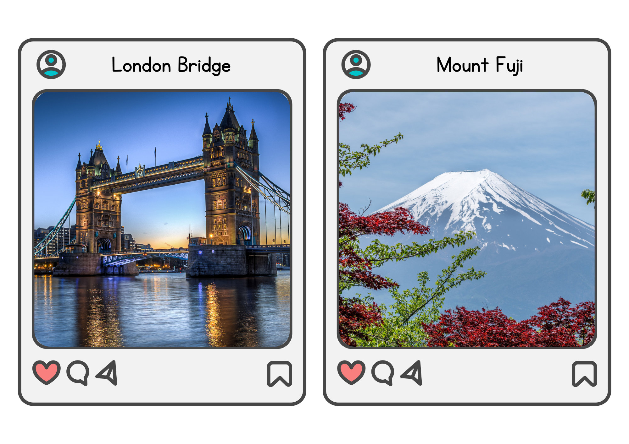 Colouring World Famous Landmarks Flashcards - Etsy