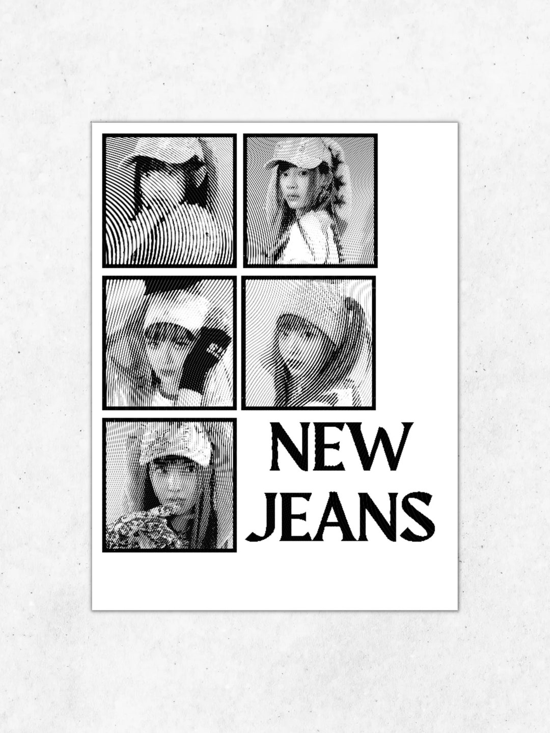 New Jeans Minimalist Poster Print - Etsy