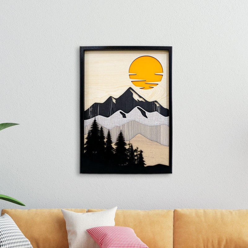 Layered Wood Art - Etsy