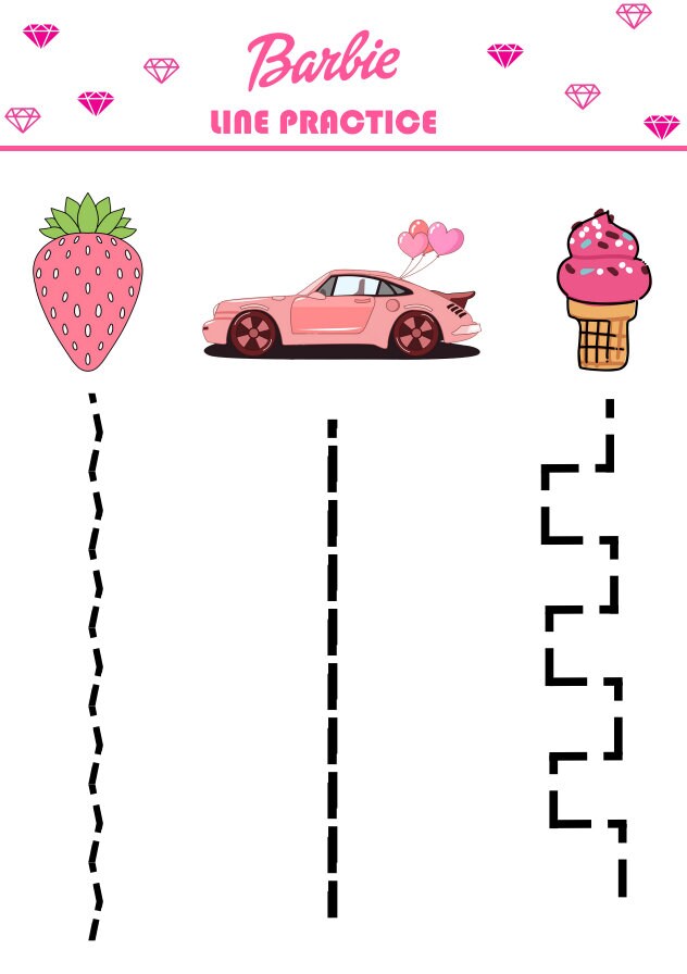 Barbie Preschool Pre-k Kindergarten Learning Bundle Activity Worksheets ...