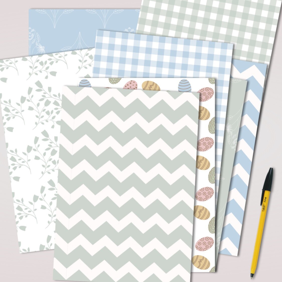 10 Seamless Digital Paper Pastel Digital Pattern Scrapbook - Etsy