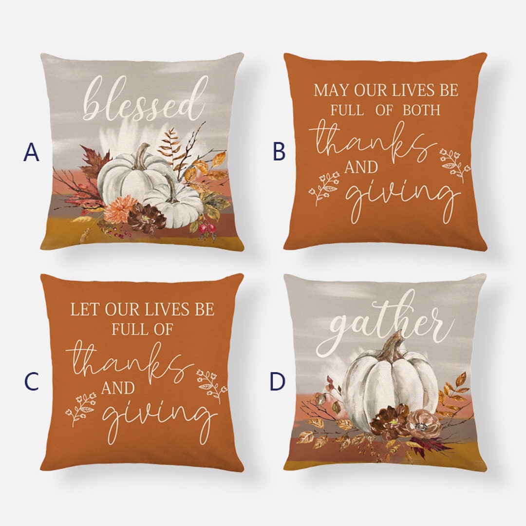 Fall Pillow Cover 16x16 18x18 20x20 24x24丨 Double Side Printed Autumn ...