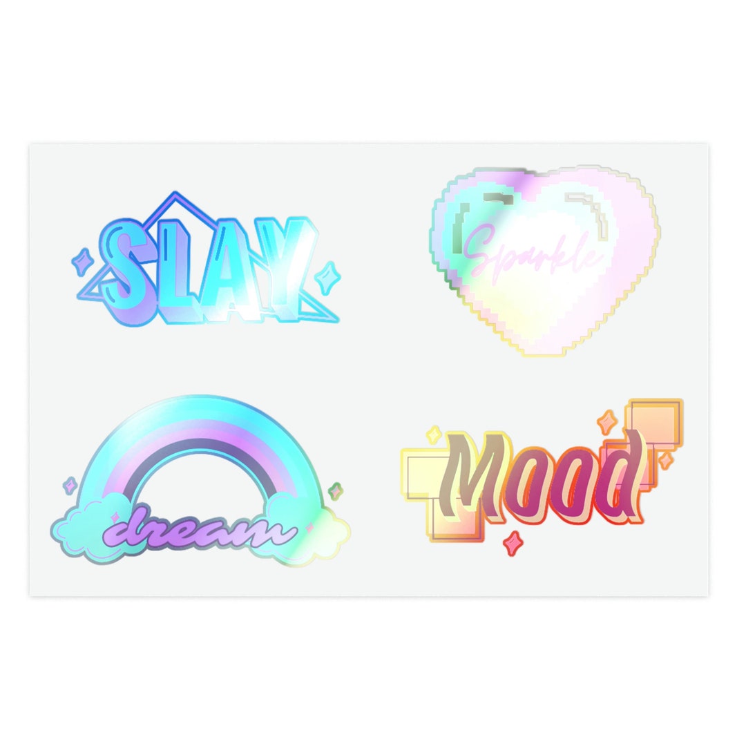Aesthetic Neon SLAY Sticker Sheet Bundle 5pcs - Etsy