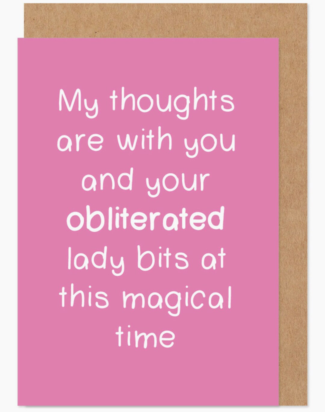 Obliterated Lady Bits Funny New Baby Card - Etsy