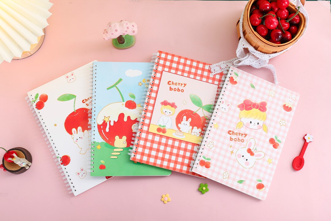 B5 Cherry Bobo Spiral Notebook, Bullet Journal, Diary, Weekly Planner ...