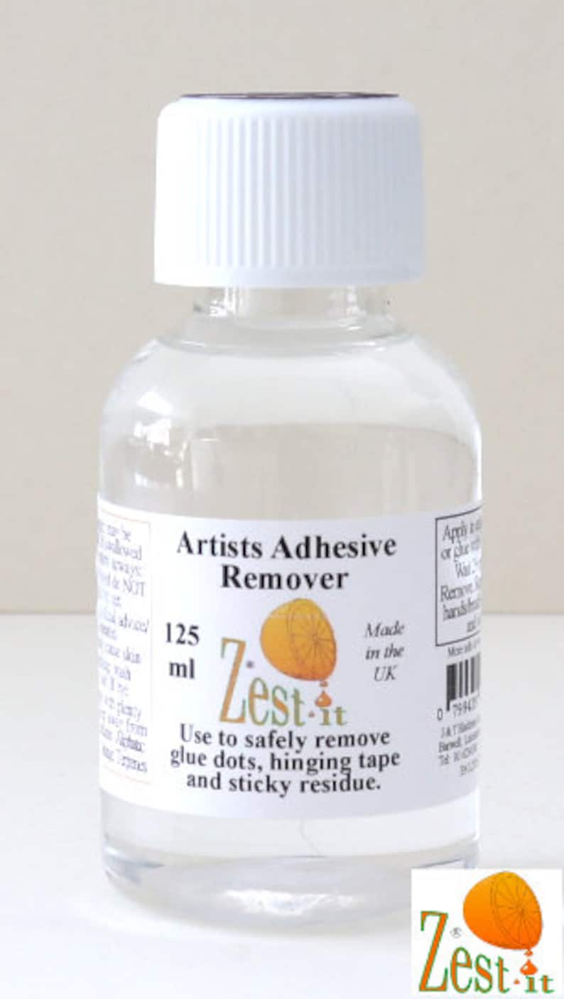 Zest-it® Artist Adhesive Remover - Safely Removes Hinging Tape, Glue ...