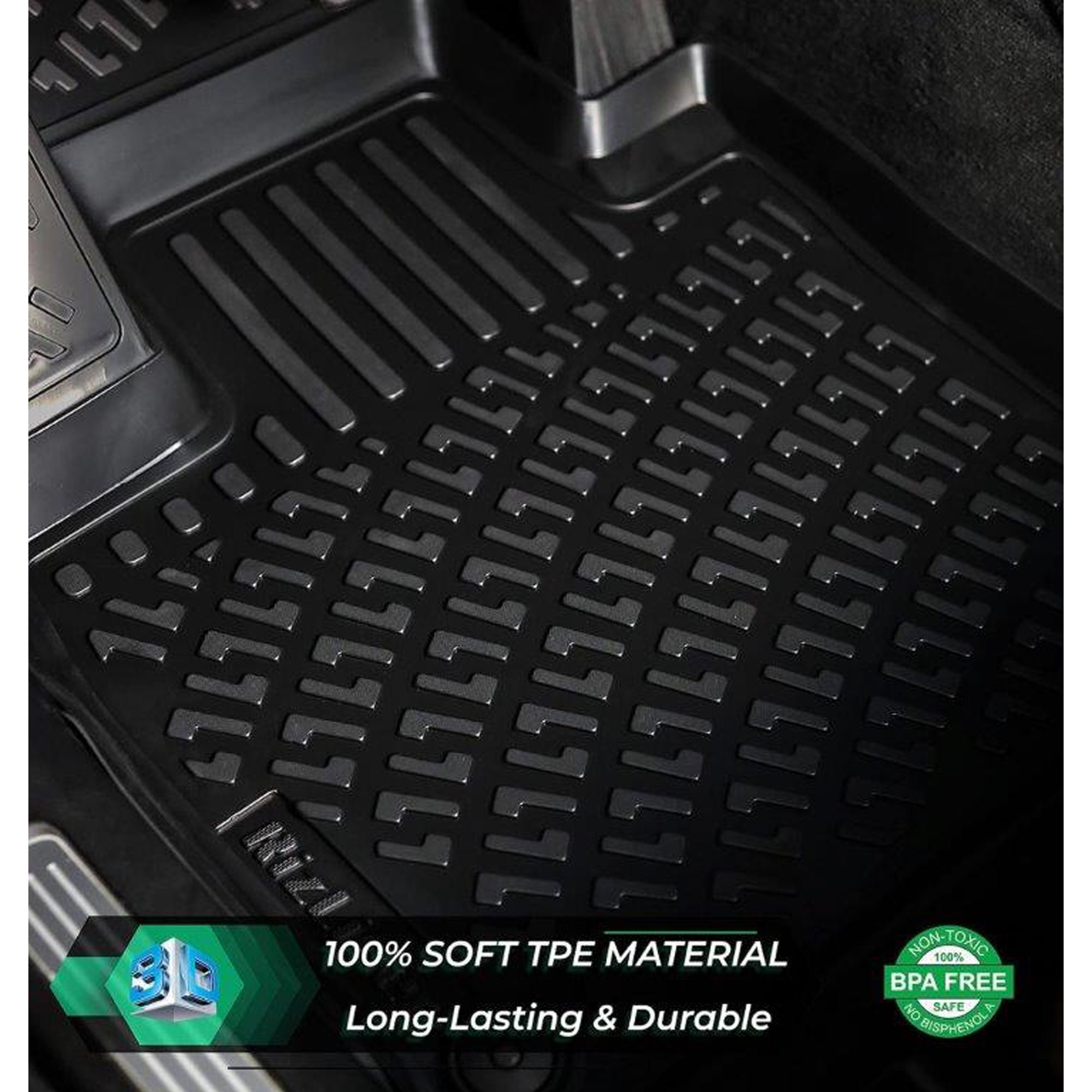 Fits Kia EV6 2022-2023 Floor Mats Front & Rear All Wheather Custom Fit ...