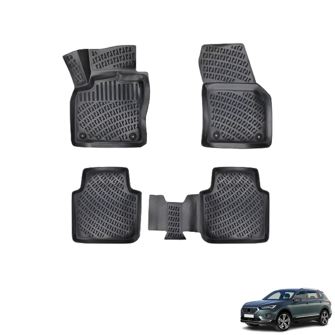 Floor Mats & Cargo Liner Set for Seat Tarraco 2018-2023 | Full Coverage ...