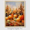 PRINTABLE ART | Fall Harvest Pumpkins, Autumn Leaves and Cornstalks ...