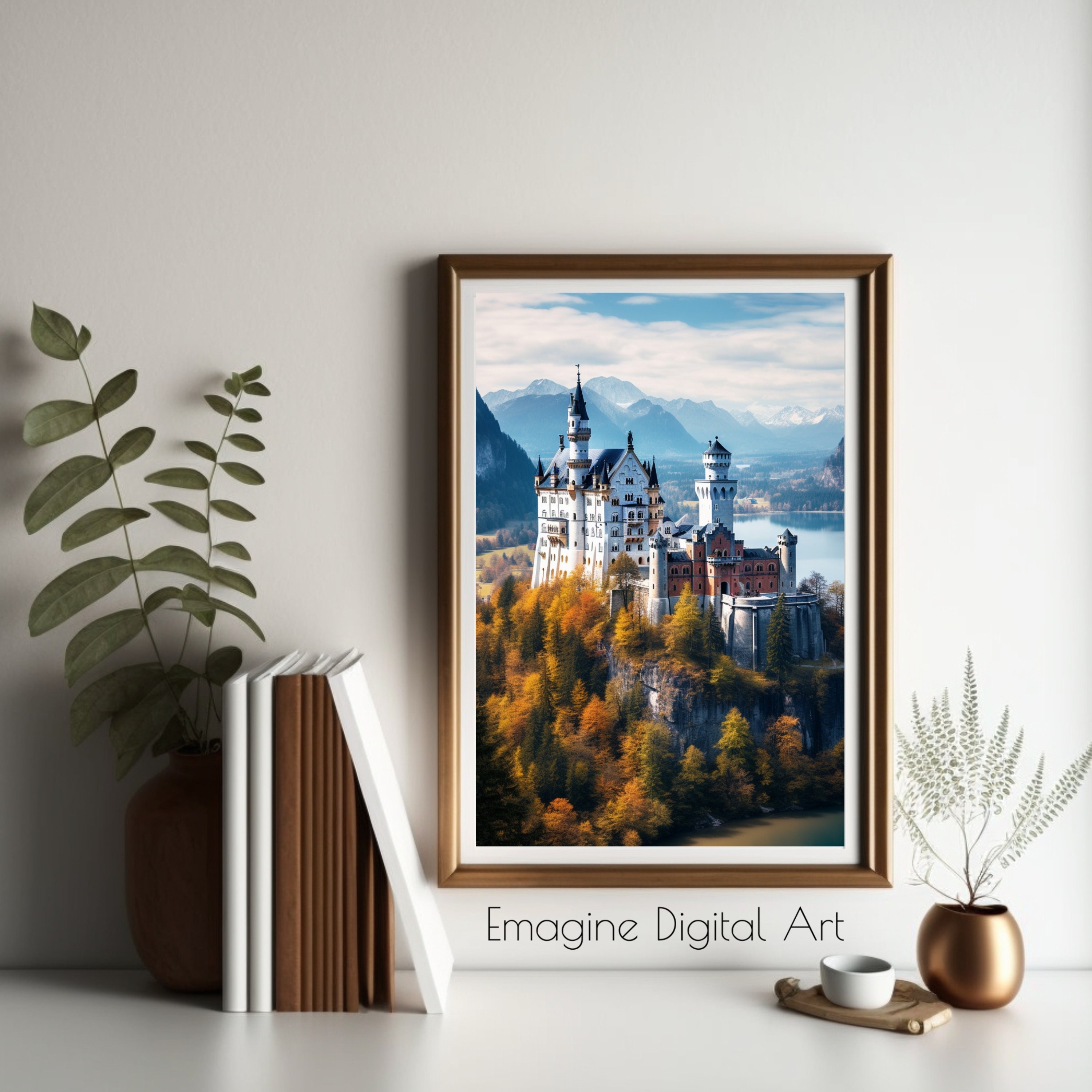 PRINTABLE ART | Neuschwanstein Castle Photograph | German Wall Decor ...