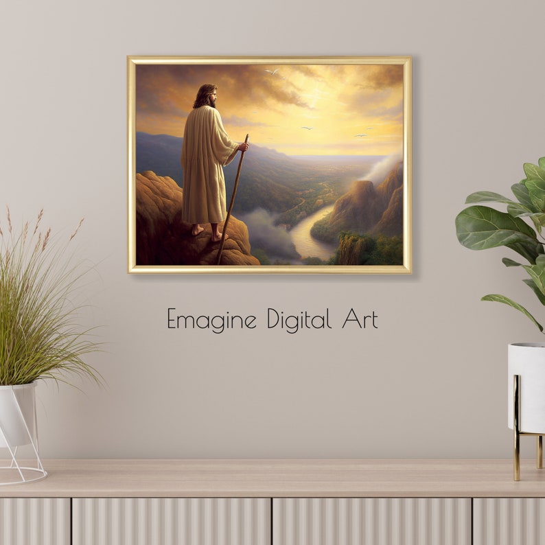 PRINTABLE ART Jesus Christ Seeing Hope on the Horizon Christian Art ...