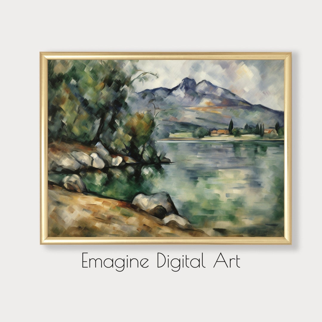 Le Lac D'annecy Print | French Impressionist Landscape (digital ...