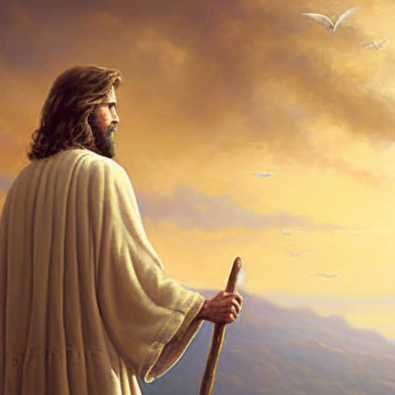 PRINTABLE ART Jesus Christ Seeing Hope on the Horizon Christian Art ...