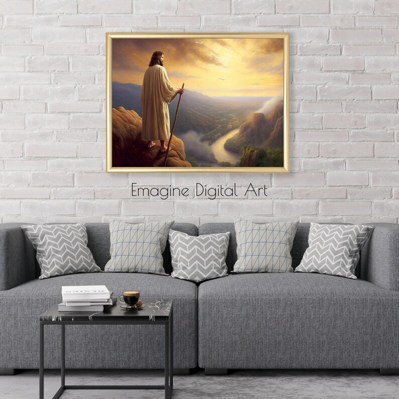 PRINTABLE ART Jesus Christ Seeing Hope on the Horizon Christian Art ...