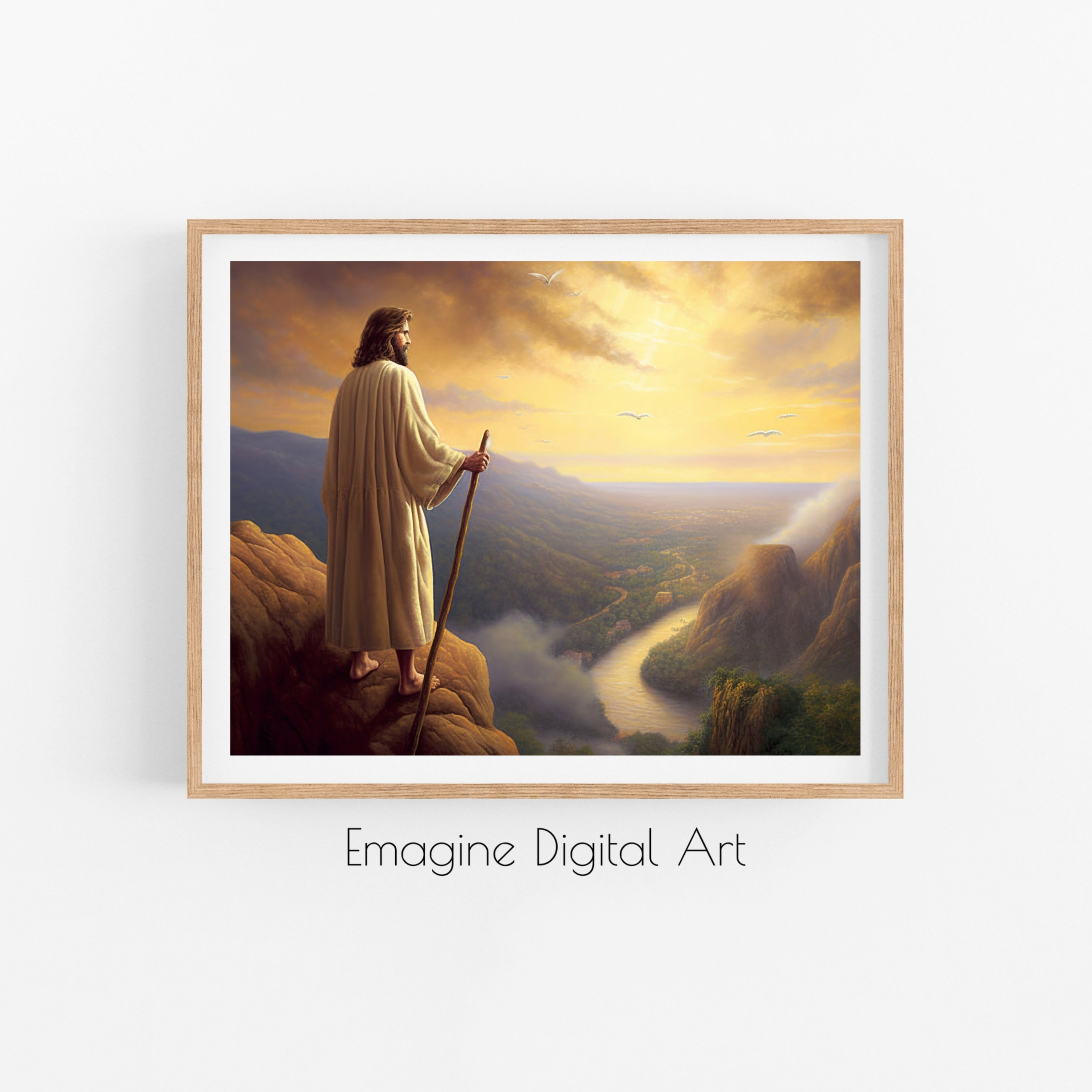PRINTABLE ART Jesus Christ Seeing Hope on the Horizon Christian Art ...
