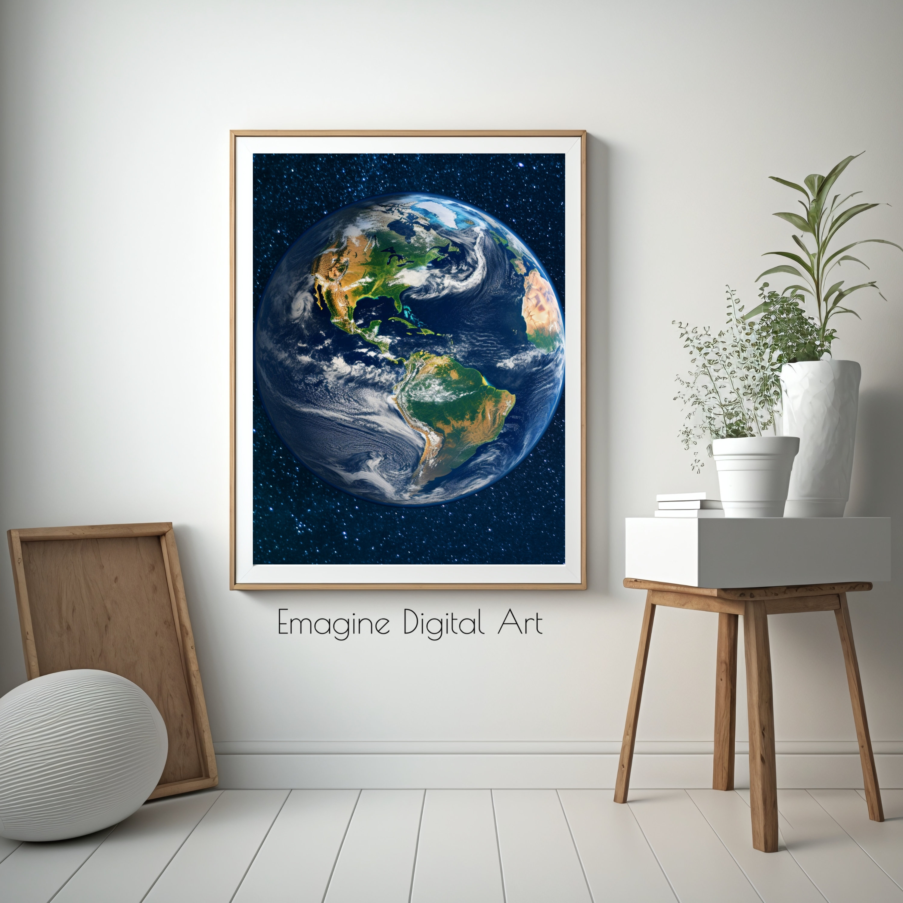 PRINTABLE ART | Planet Earth From Space Photograph | Astronomy Wall ...